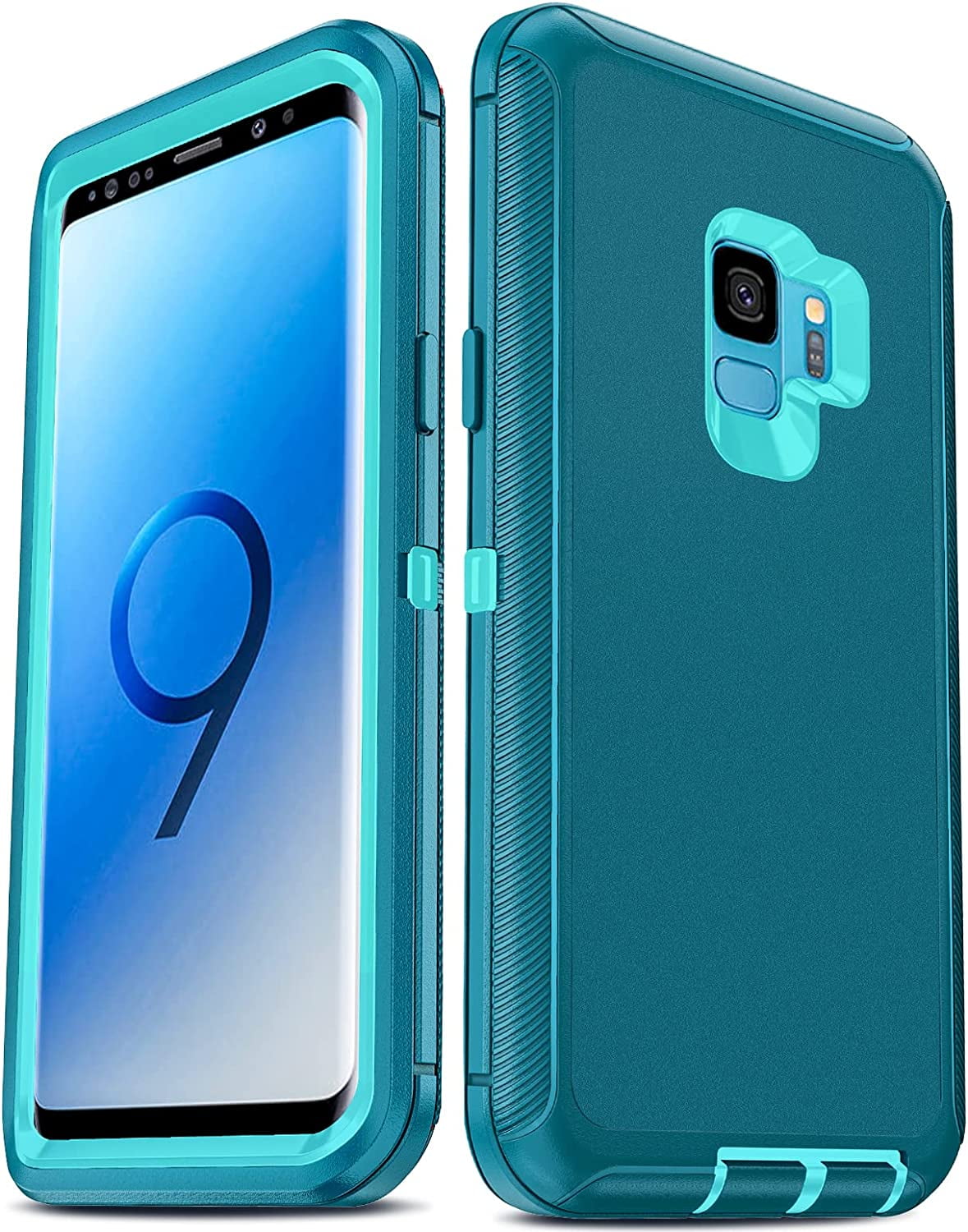 Compatible for Galaxy S9 Case, Samsung Galaxy S9 Case, 3 in 1 Full Body ...