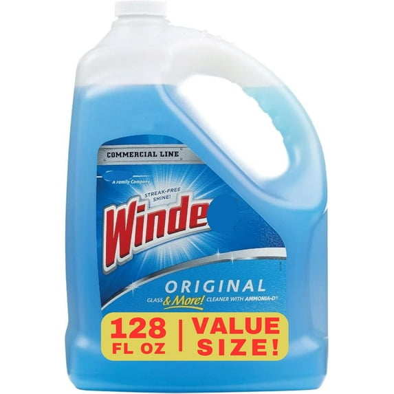 Compatible Glass Cleaner - 1 Gallon Original Blue Formula + 4-Way ...