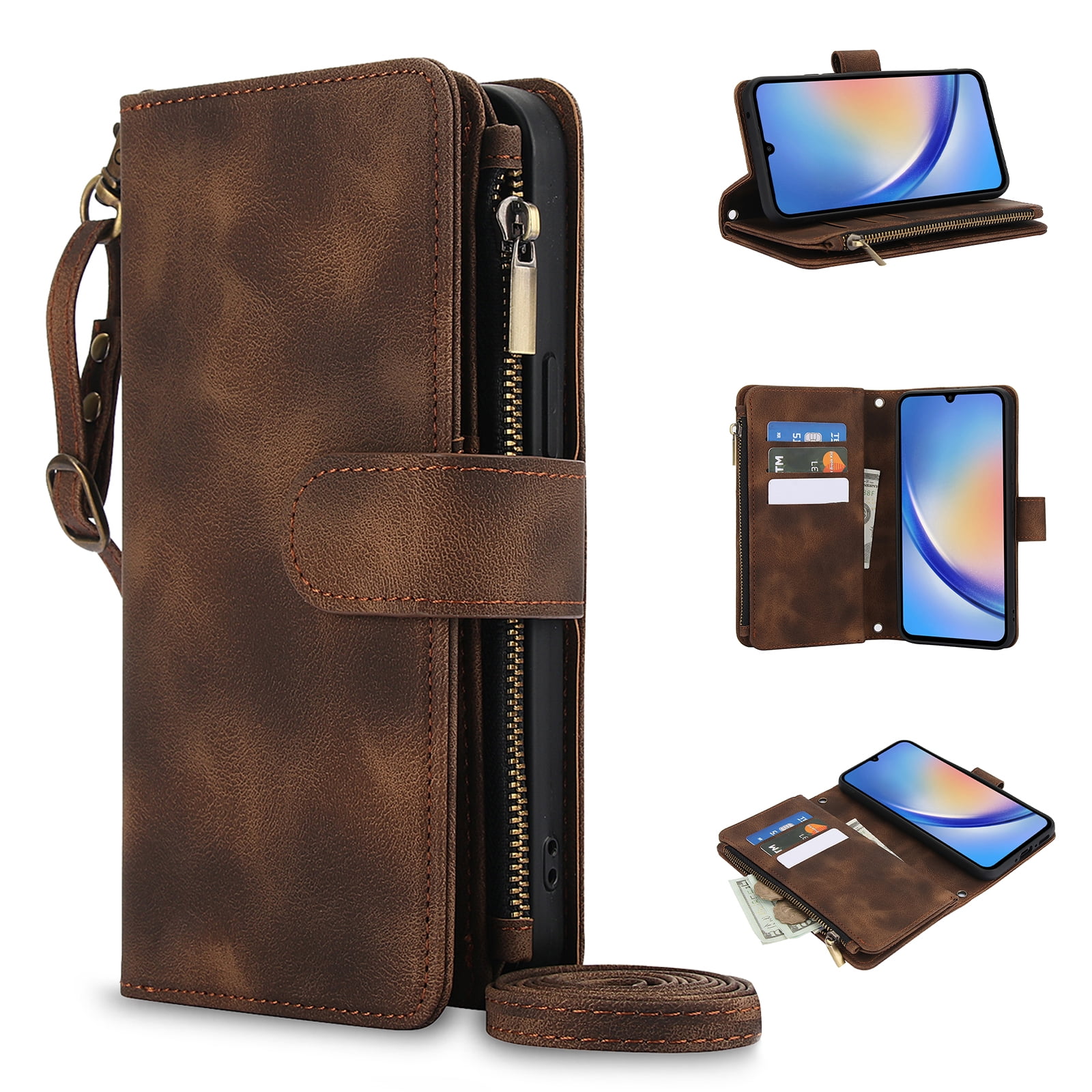 Compatible with Google Pixel 7 Wallet Case with Hand Wrist + Crossbody ...