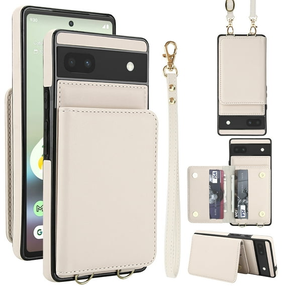 Compatible with Google Pixel 8 Crossbody Strap & Wrist Strap Wallet ...