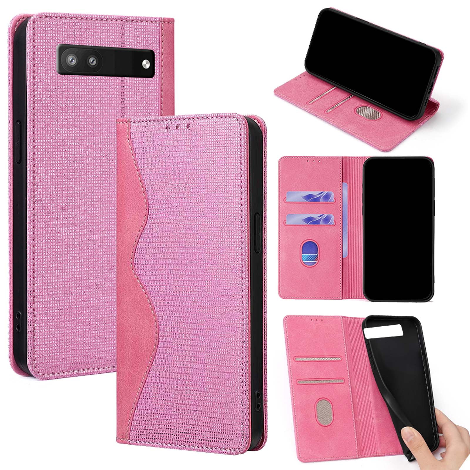 Compatible with Google Pixel 8 Pro Phone Case,Wave Curves and Sequins ...