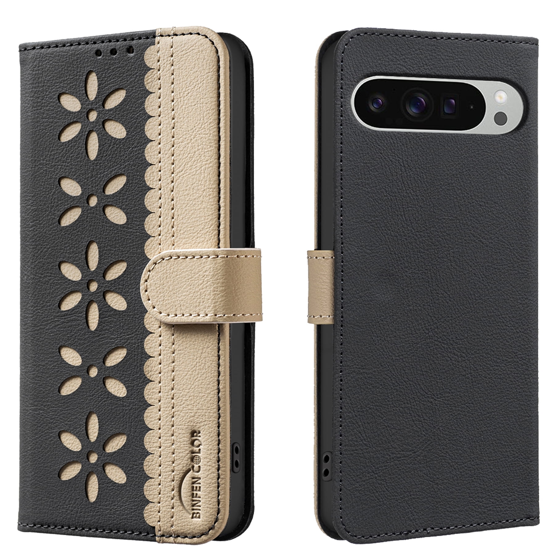 Compatible with Google Pixel 9 / 9 Pro Wallet Case with Card Holder ...