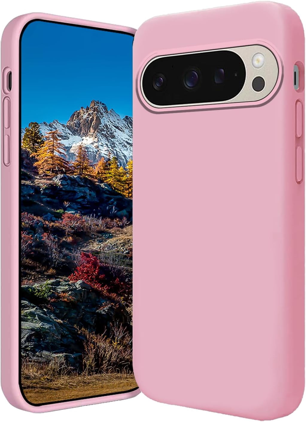Compatible with Google Pixel 9 Pro XL Case Silicone Liquid Purple, Soft ...