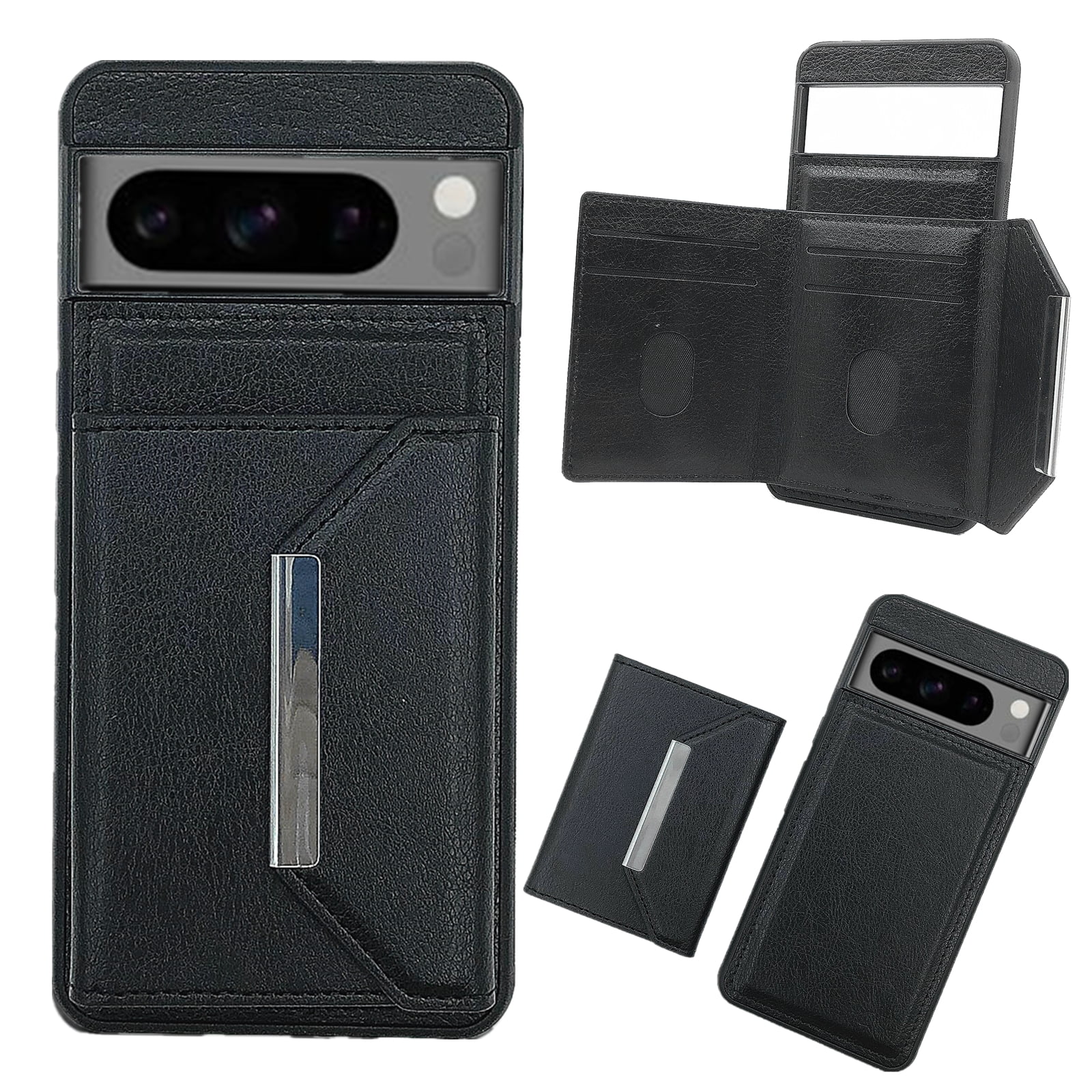 Compatible with Google Pixel 9a, Premium PU Leather Phone Case Back ...
