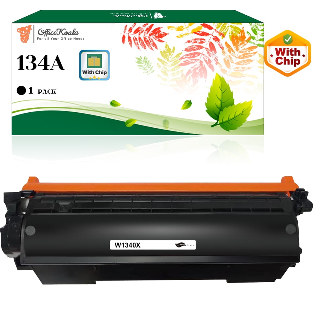 Compatible HP 134A Black Toner Cartridges(with Chip), 1100 Pages Yield (Replacement for OEM Part ...