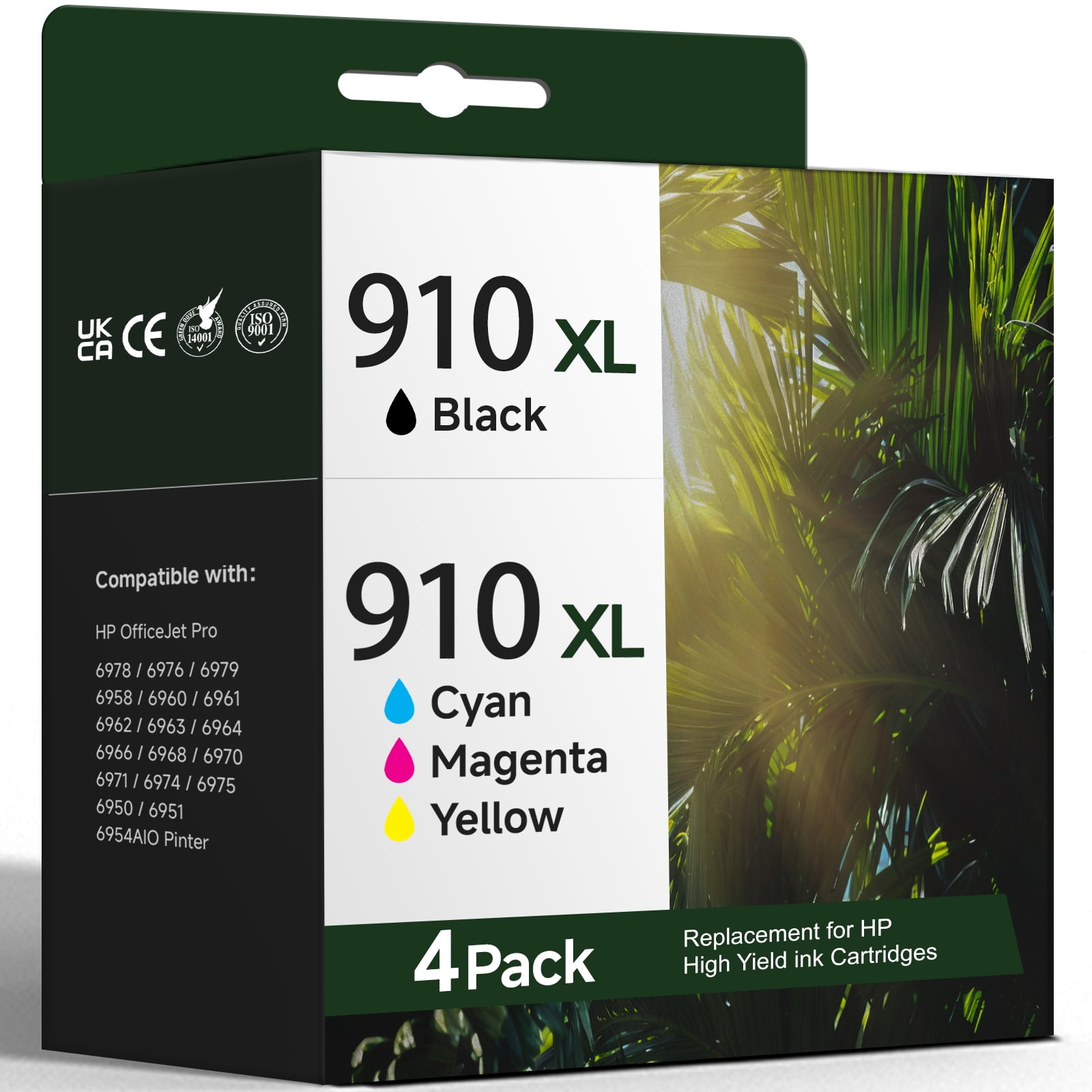 Free Shipping! KAIAZE 4-Pack 910XL Ink Cartridges for HP OfficeJet Pro ...