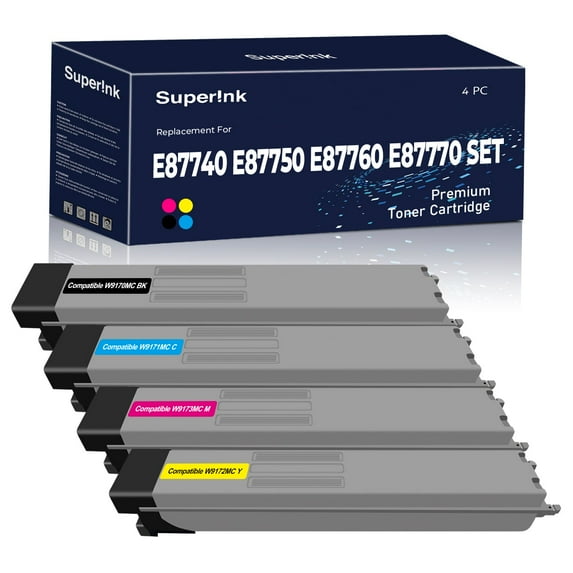 Compatible HP E87740/E87750/ E87760/E87770 Toner Cartridge Set By ...