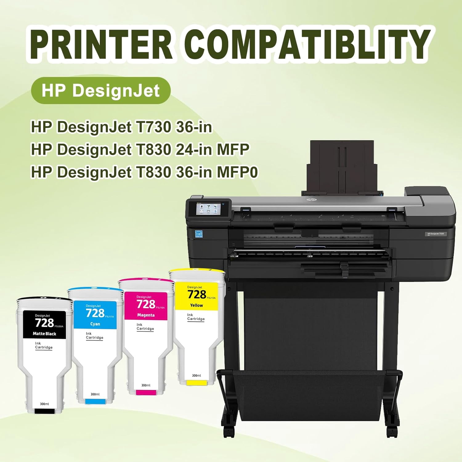 Compatible HP728 Ink Cartridge YL F9K15A for 728 Replacement for ...