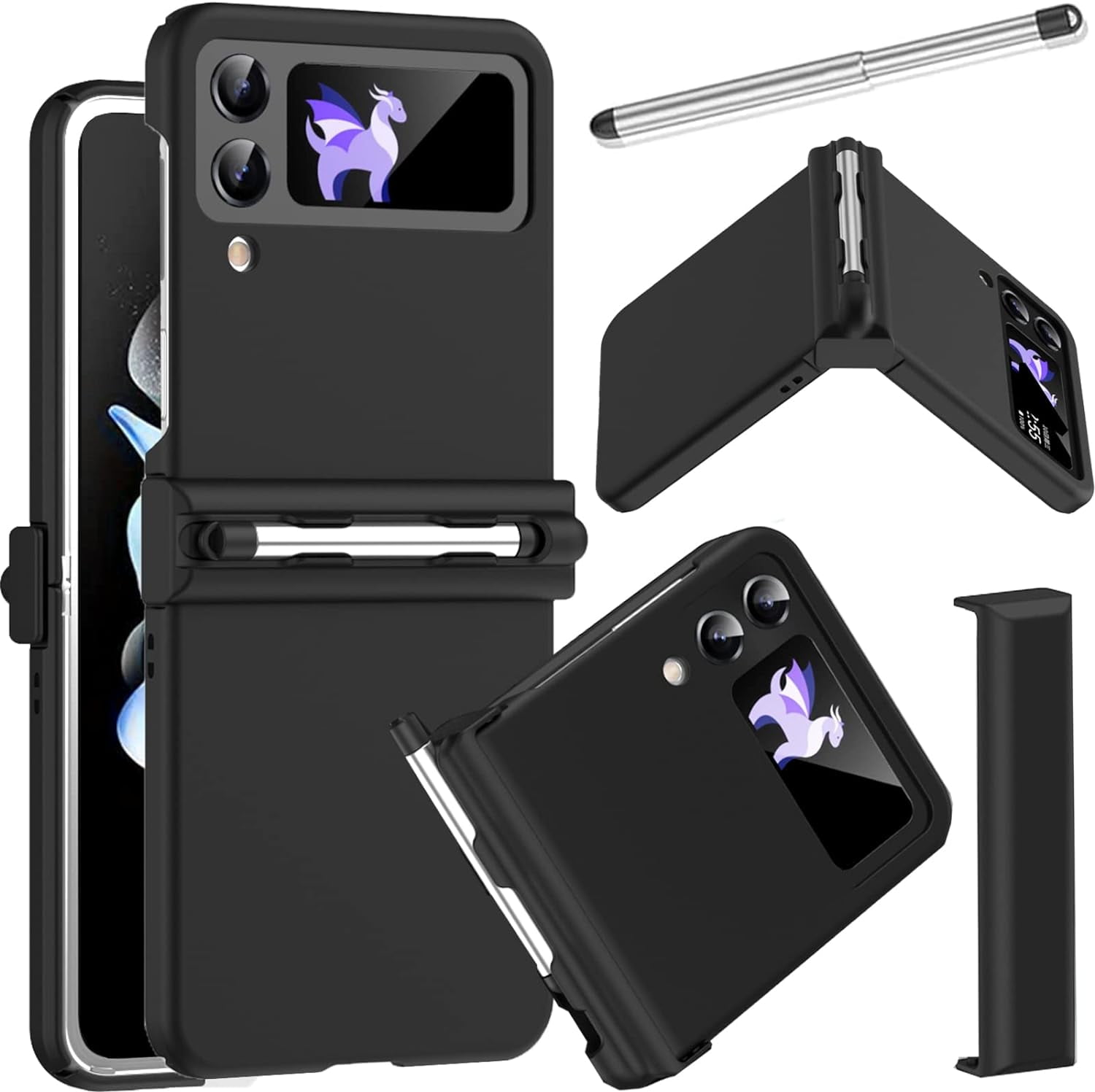 Compatible Hinge Protection Case for Samsung Galaxy Z Flip 4 Case with ...