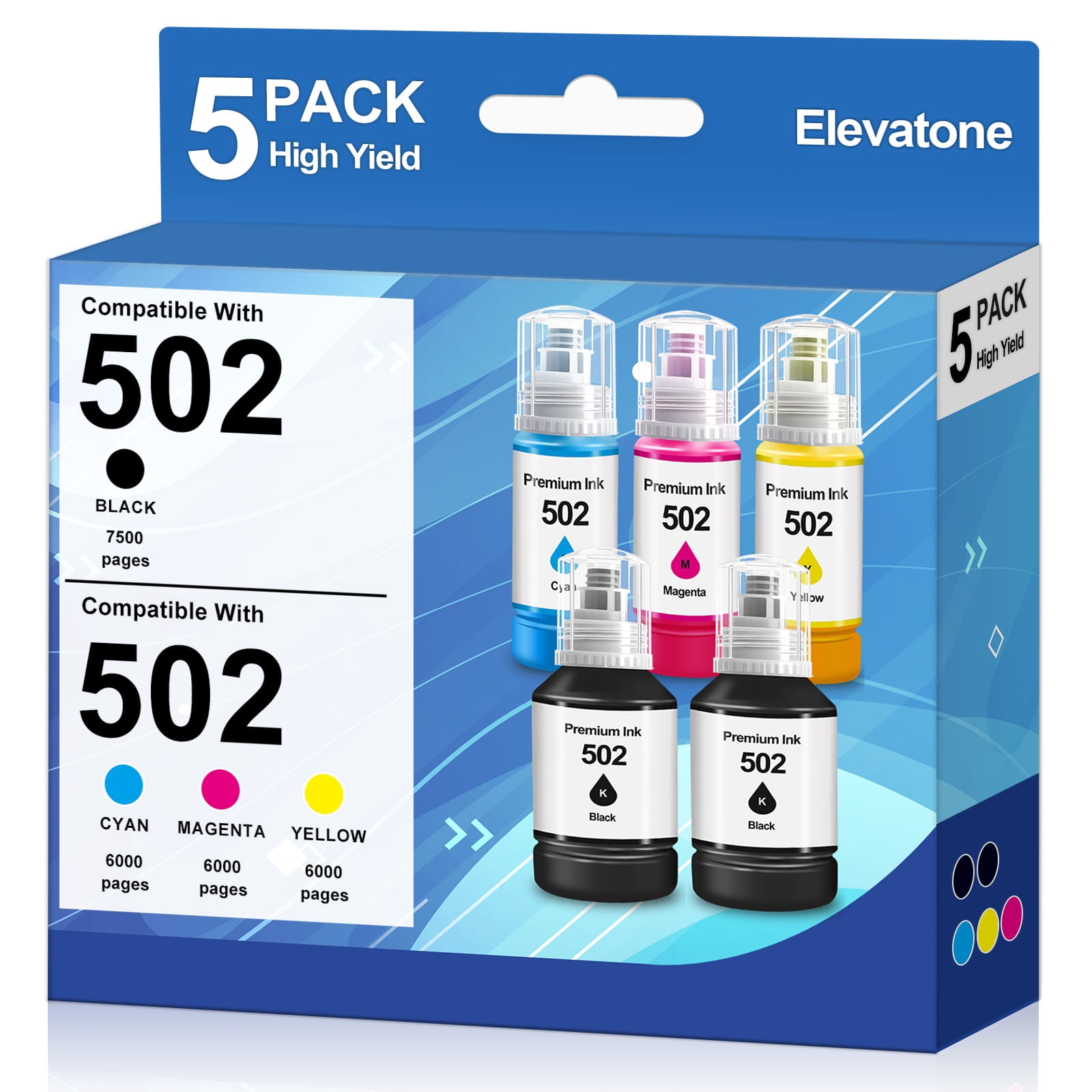 Compatible Ink Bottle Compatible for Epson 502 Ink Refill Bottle ...