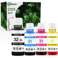Compatible Ink Bottle Replacement for HP 31 32 XL Ink for HP Smart Tank ...