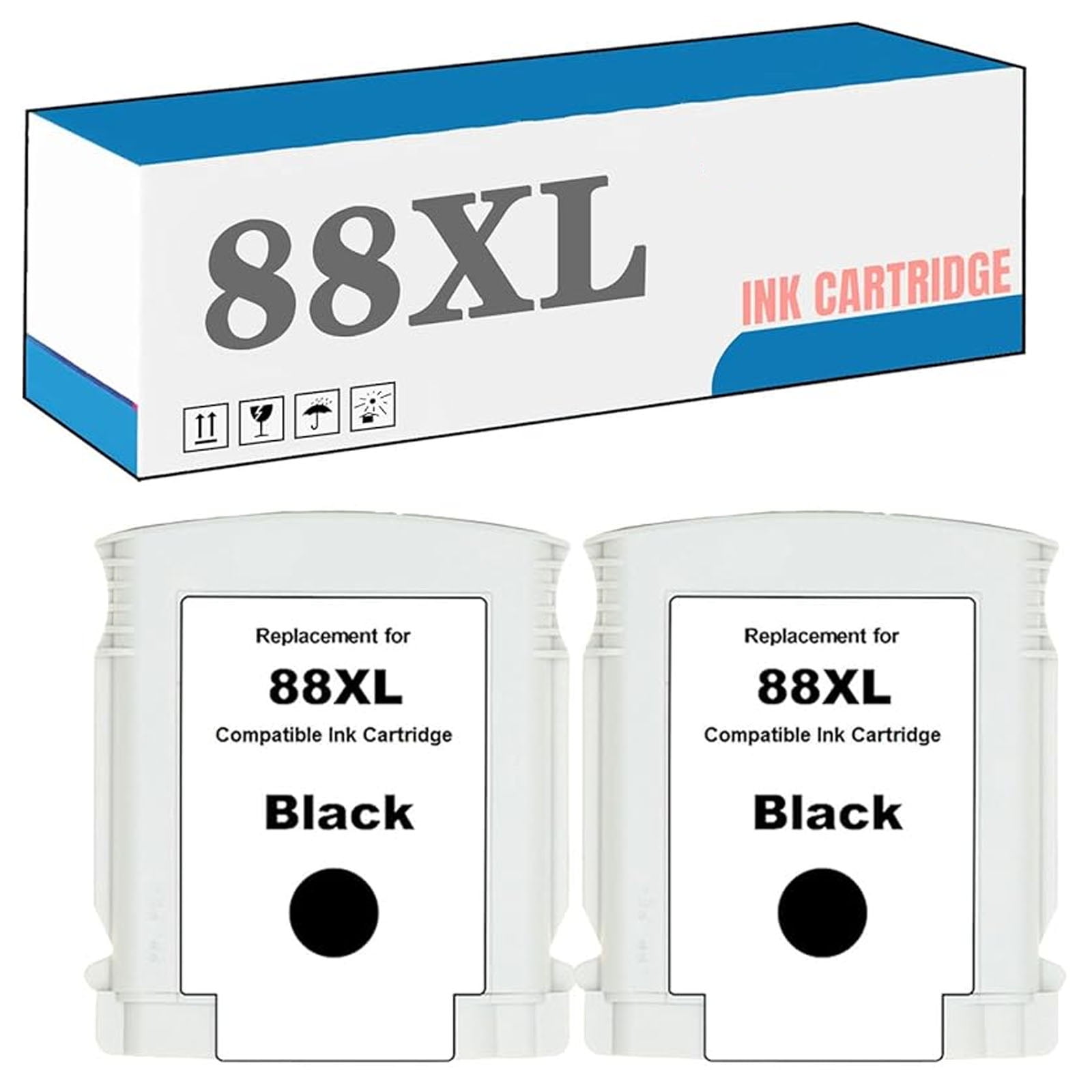 Compatible Ink Cartridge Replacement 88XL C9396A C9391A C9392A C9393A ...