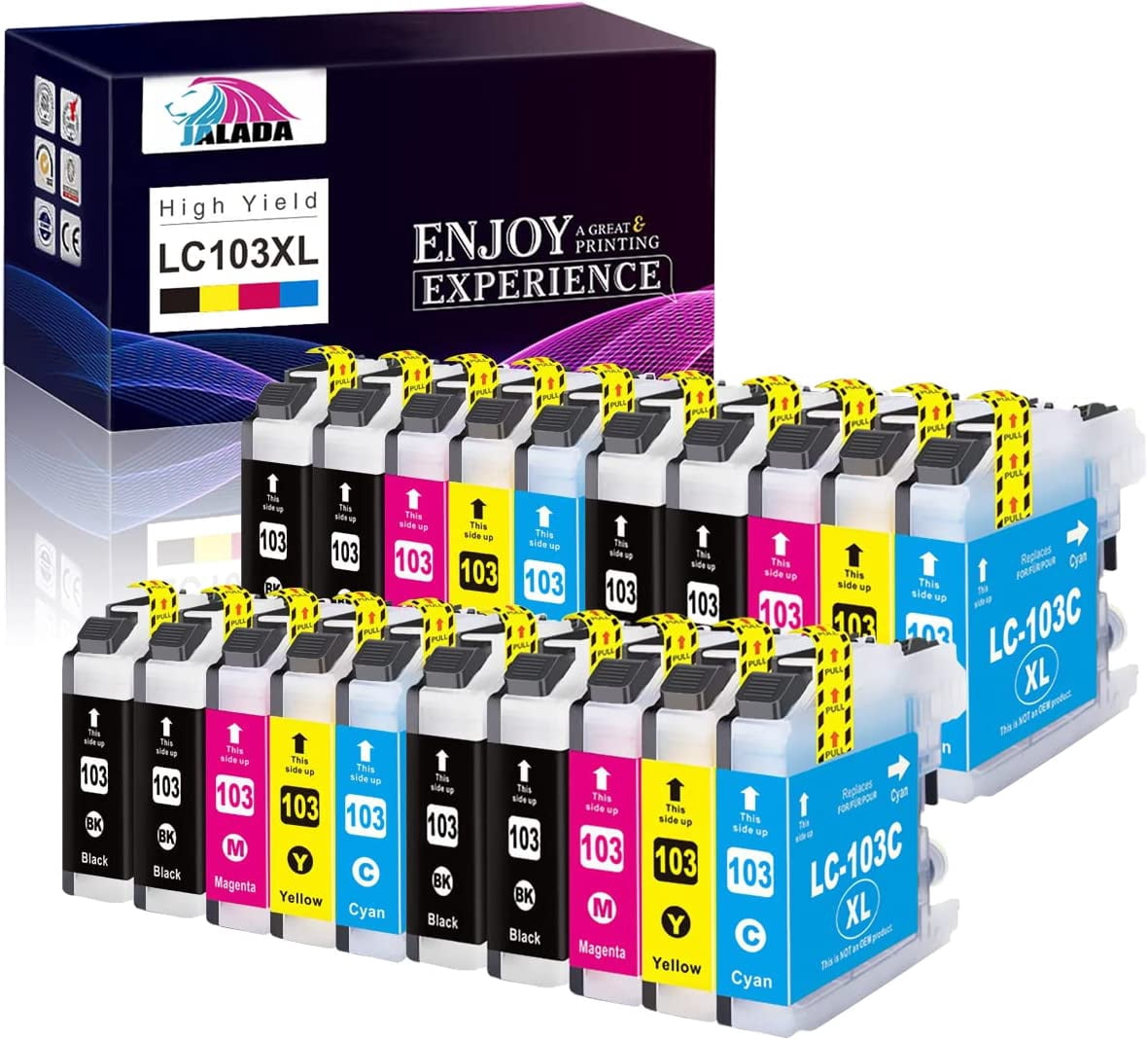 Compatible Ink Cartridge Replacement for Brother LC103 LC103XL LC101 ...