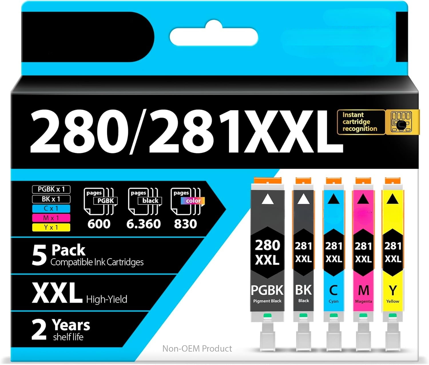 Compatible Ink Cartridges Replacement for Canon 281 280 PGI-280XXL CLI ...