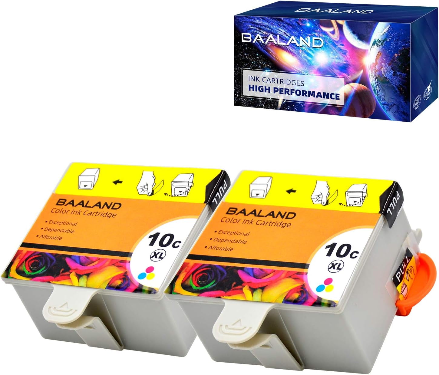 Compatible Kodak 10C Color Ink Cartridges 2 Pack for Kodak Printer ESP ...