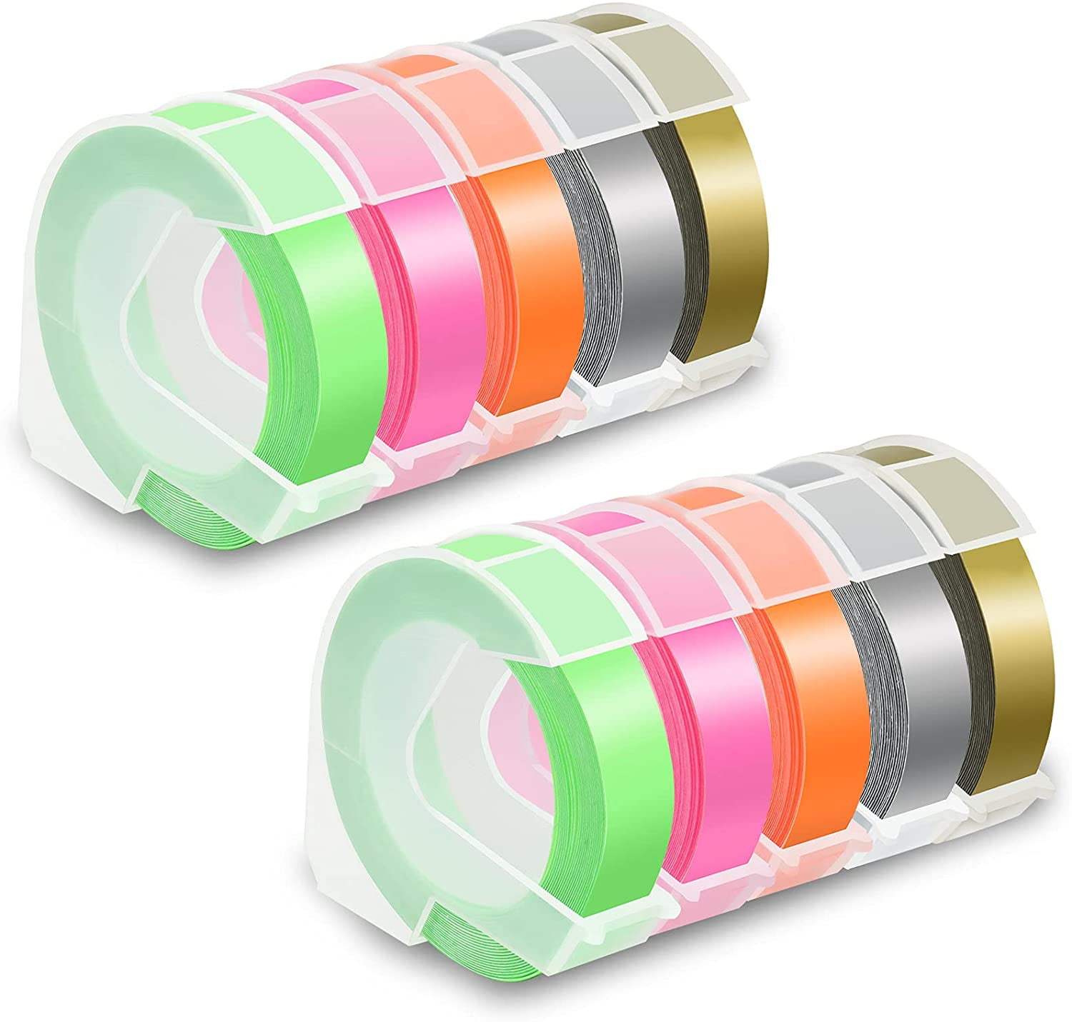 Compatible Label Tape Replacement for Embossing Label Maker Organizer ...