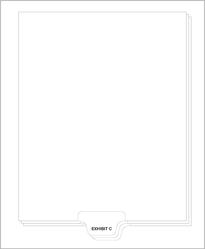 Compatible Letter Size Tab Divider, Bottom Exhibit Tab C, 25/Pk ...