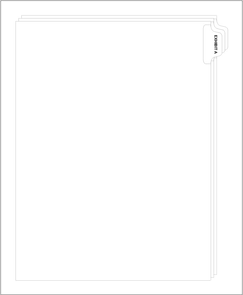 Compatible Letter Size Tab Divider, Side Exhibit Tab A, 25/Pk - Walmart.com