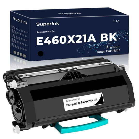 Compatible Lexmark E460 Black Toner Cartridge (E460X21A) By Superink - Walmart.com