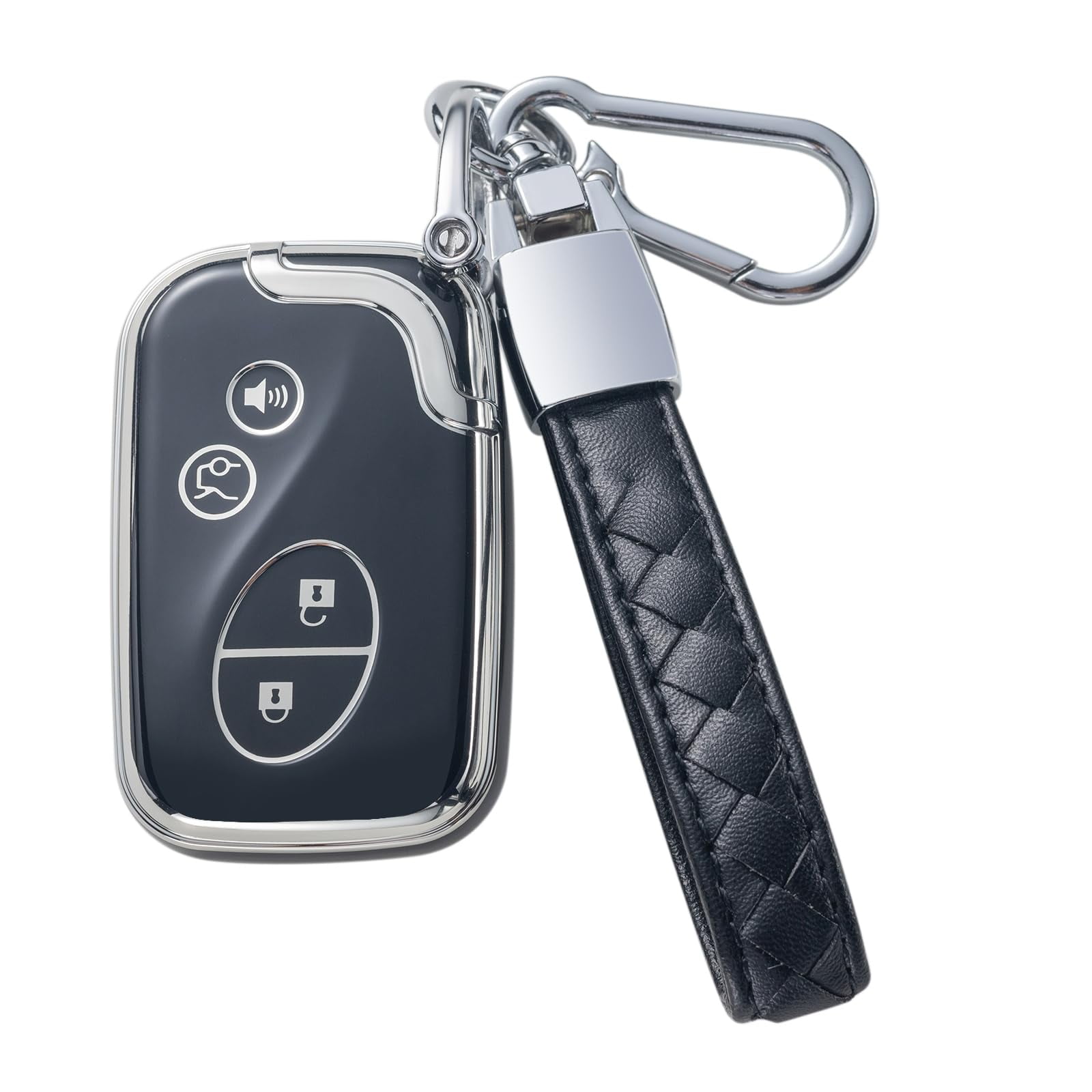 Compatible with Lexus Key Fob Cover with Leather Lanyard, Car Key Case ...