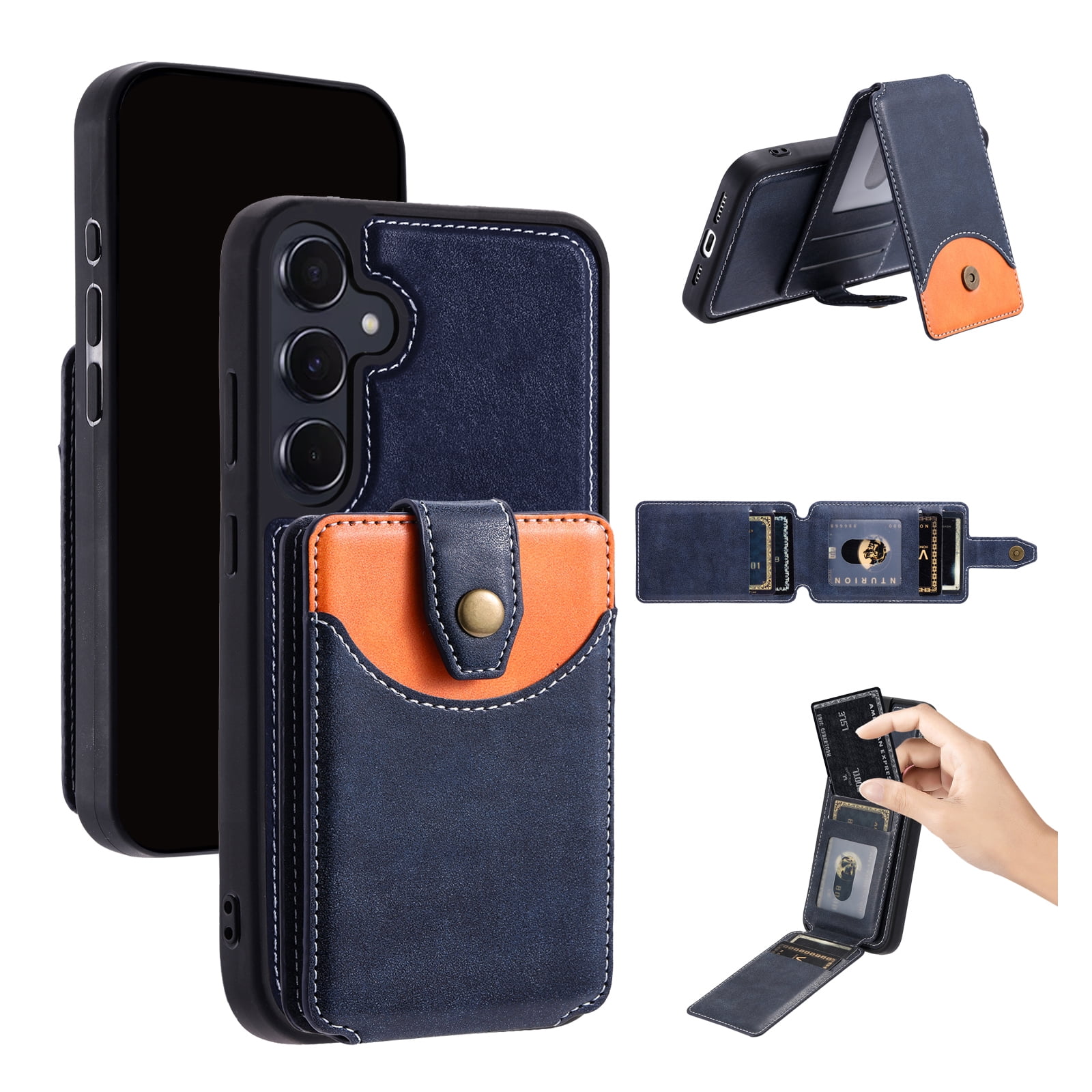 Compatible with MagSafe 2 in 1 Detachable Wallet Case for Samsung ...