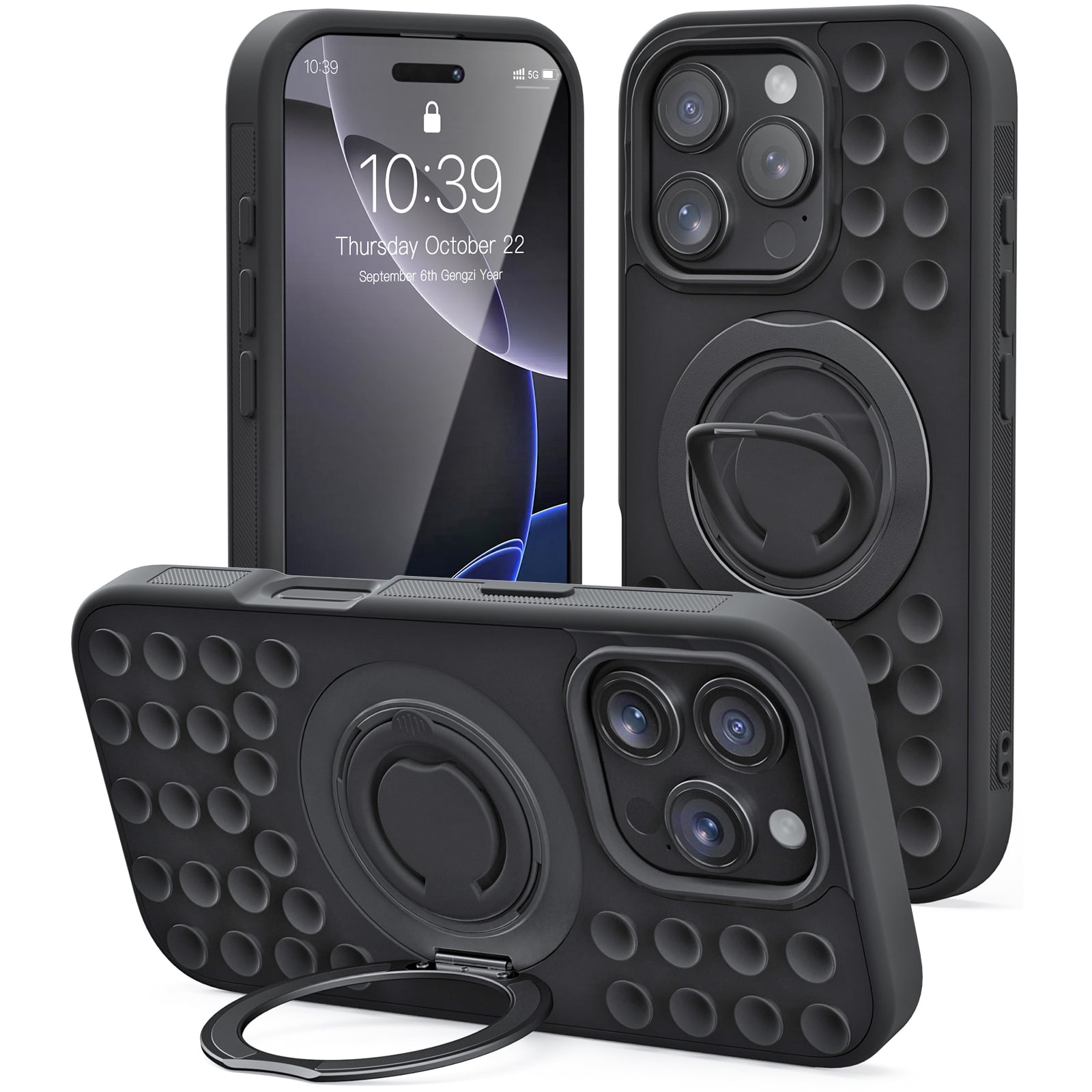 Compatible with MagSafe iPhone 16 Pro Max Case, Magnetic Suction Cup ...