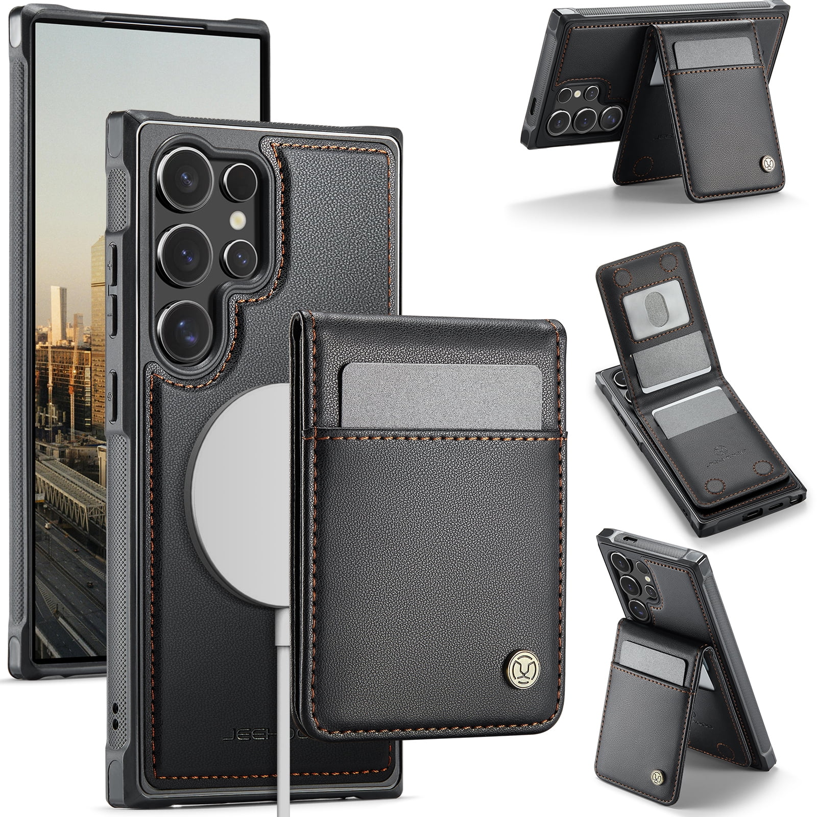 Compatible Magsafe 2 in 1 Detachable Samsung Galaxy S24 Ultra Wallet ...
