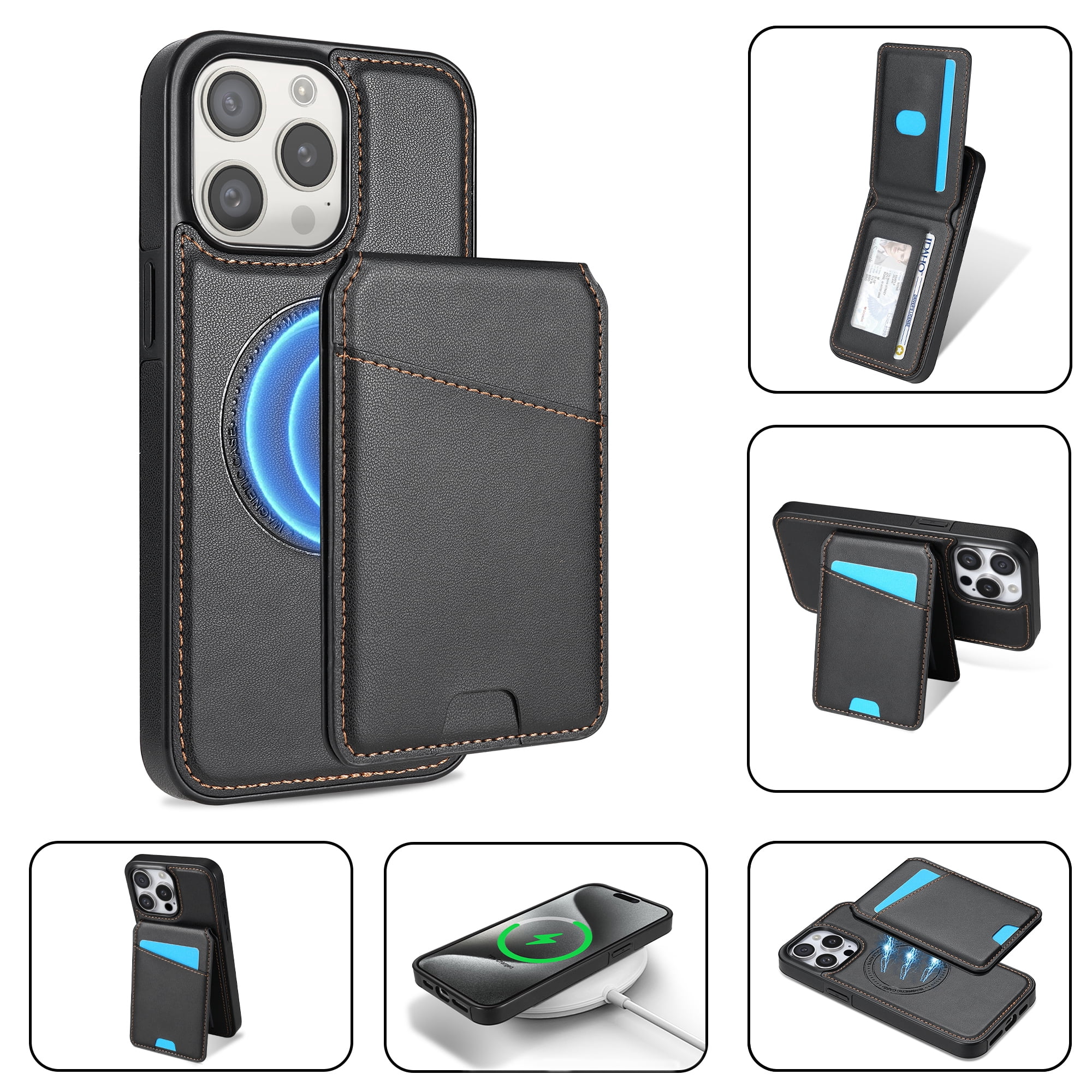 Compatible Magsafe 2 in 1 Detachable iPhone 16/15/14/13/12/11 Pro Max ...