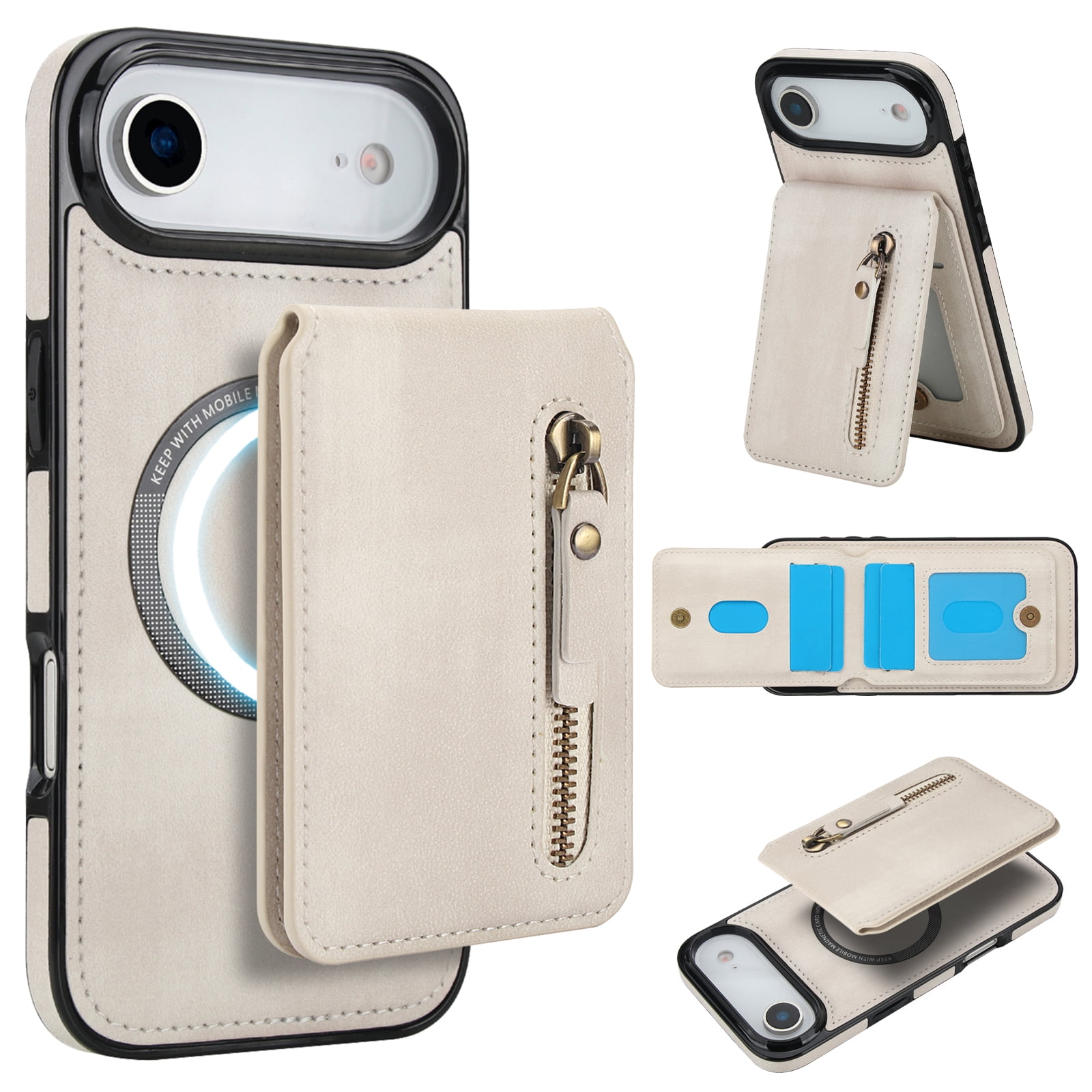 Compatible with Magsafe 2 in 1 Detachable for iPhone Air Wallet Case ...