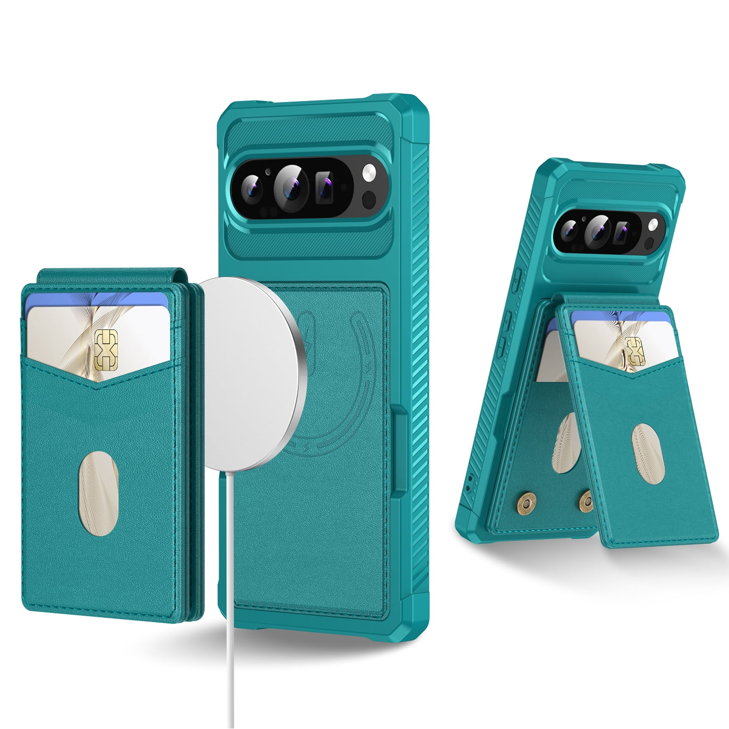 Compatible with Magsafe for Google Pixel 9 Pro XL Wallet Case with ...