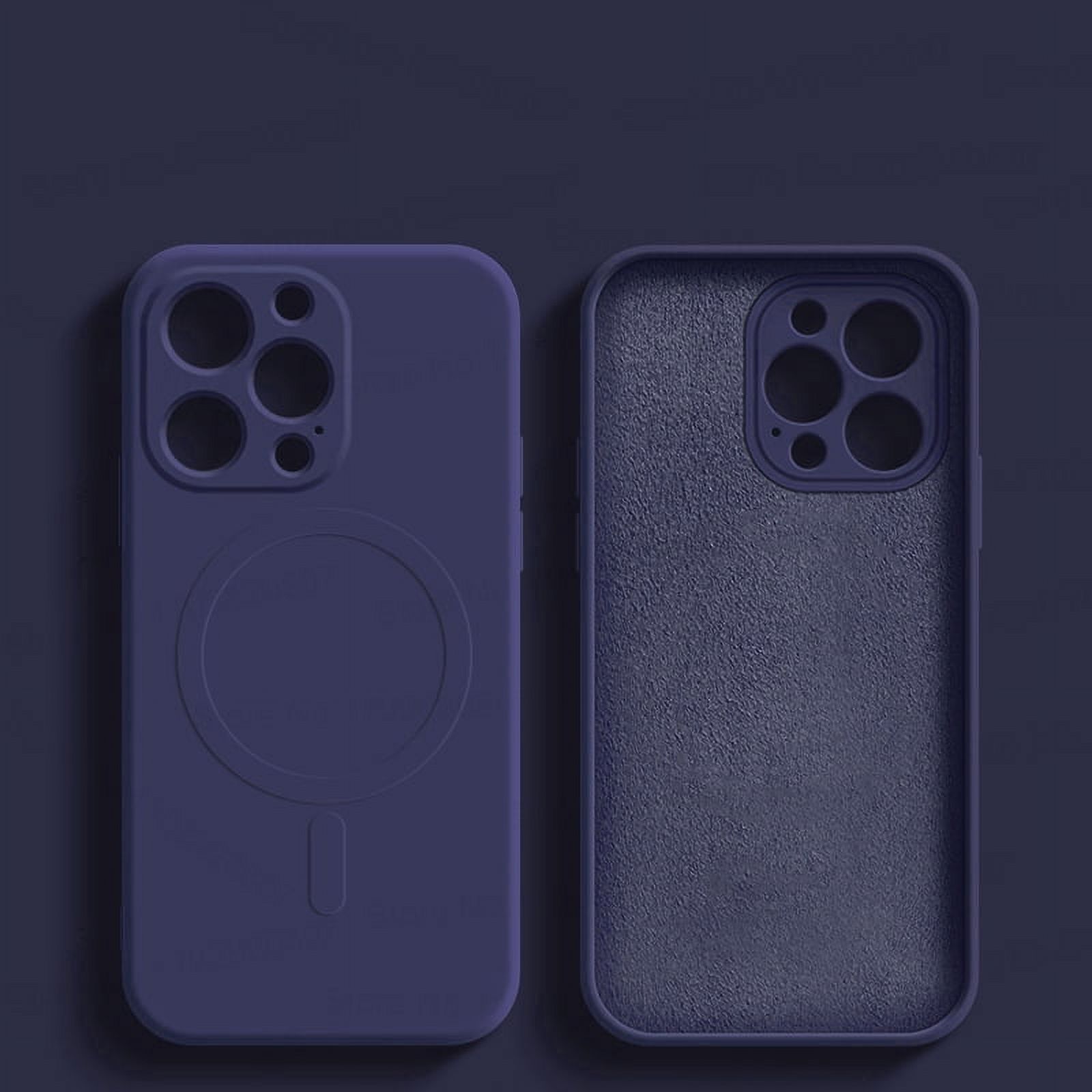 Compatible with Magsafe Liquid Silicone Magnetic Cases for iPhone 16 15 14 13 Pro Max Plus ...