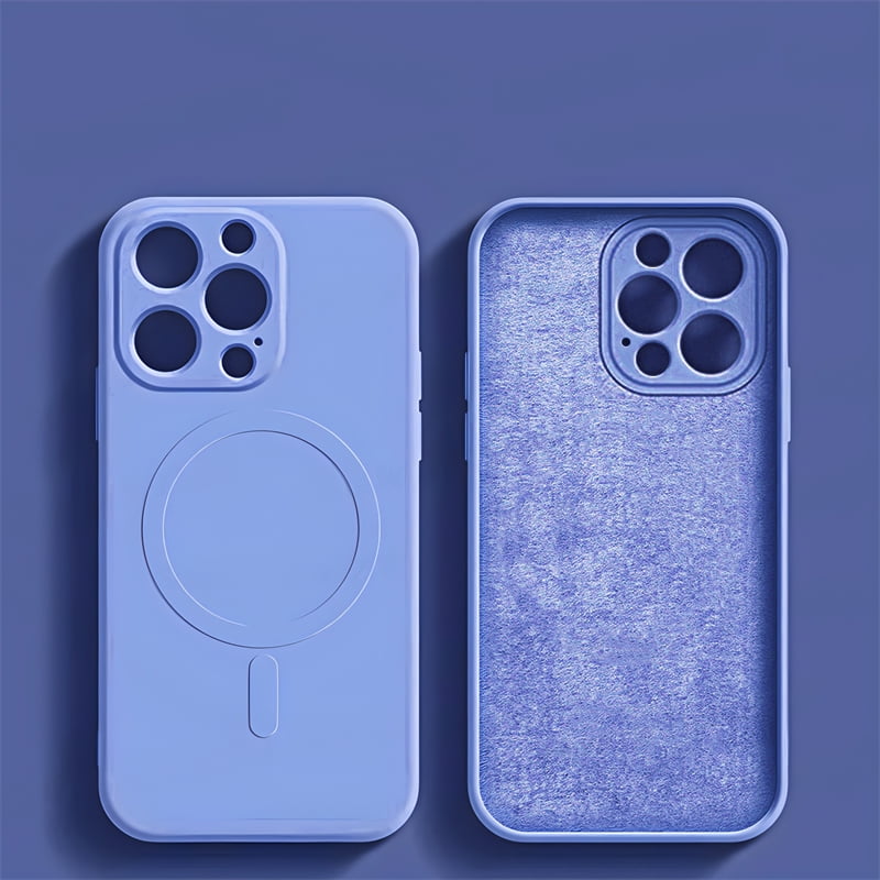 Compatible with Magsafe Liquid Silicone Magnetic Cases for iPhone 16 15 14 13 Pro Max Plus ...