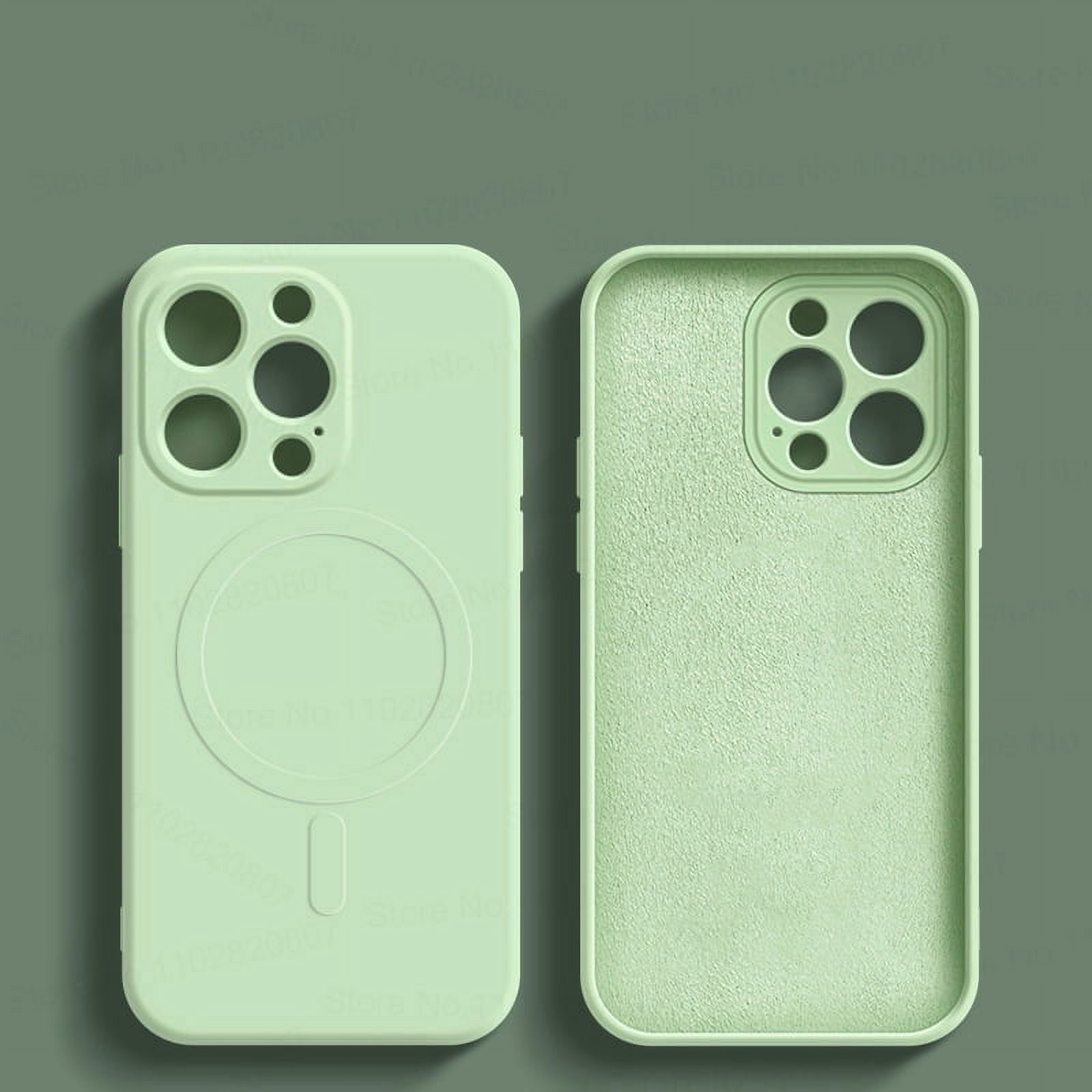 Compatible with Magsafe Liquid Silicone Magnetic Cases for iPhone 16 15 14 13 Pro Max Plus ...