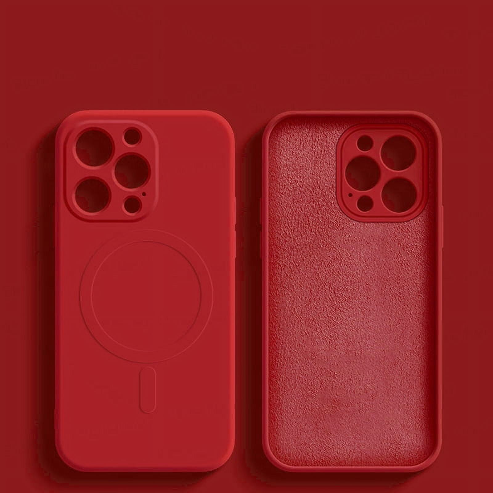 Compatible with Magsafe Liquid Silicone Magnetic Cases for iPhone 16 15 14 13 Pro Max Plus ...