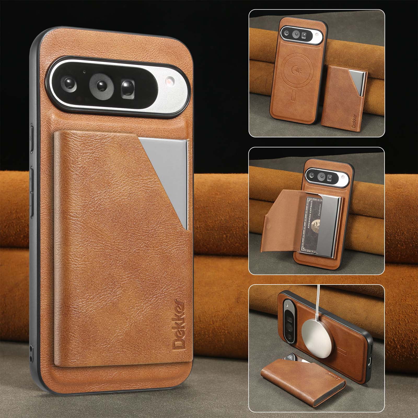 Compatible with Magsafe Wireless Charing for Google Pixel 8 Wallet Case ...