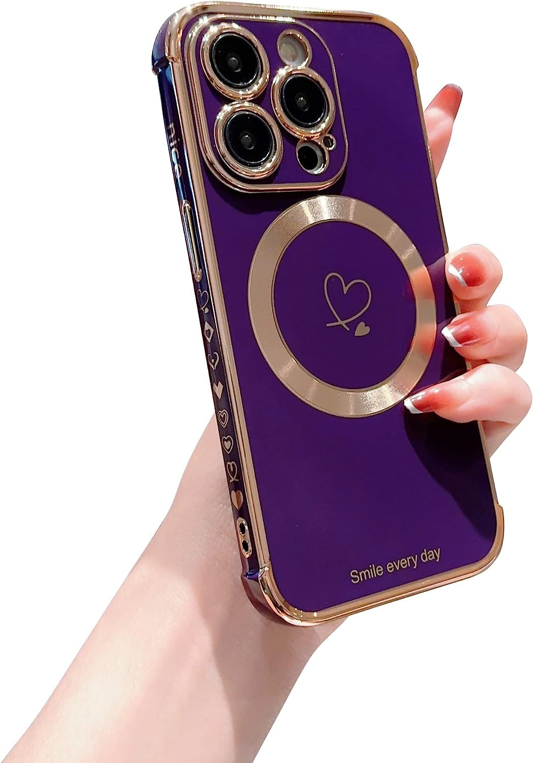 Compatible with Magsafe iPhone 14 Pro Case for Women, Luxury Plating ...