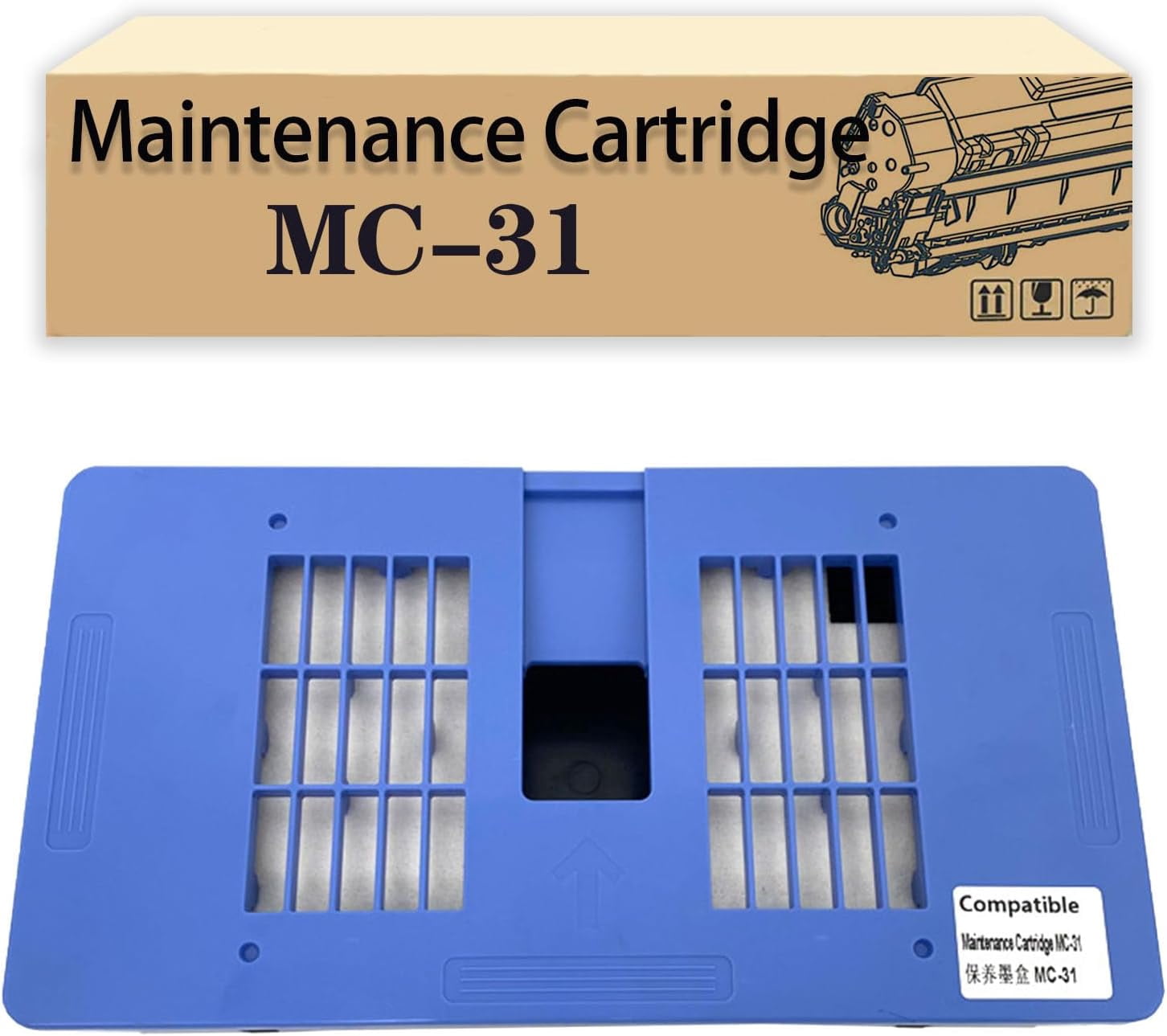 Compatible Maintenance Cartridge Replacement MC-31 for Canon TM-200 TM-205 TM-300 TM-305 TM-5200 ...