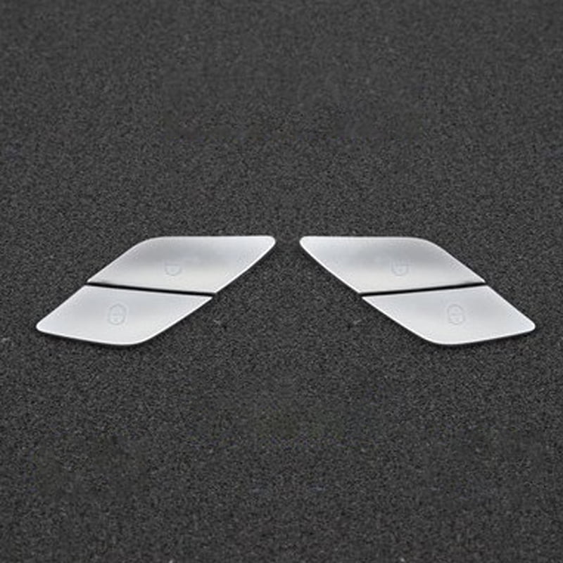 Compatible with For Mercedes Benz Door Lock Button Cover, Chrome Side ...