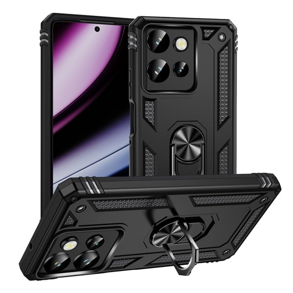 Compatible with Moto G 5G (2025) Case,with 360 Ring Holder Kickstand ...