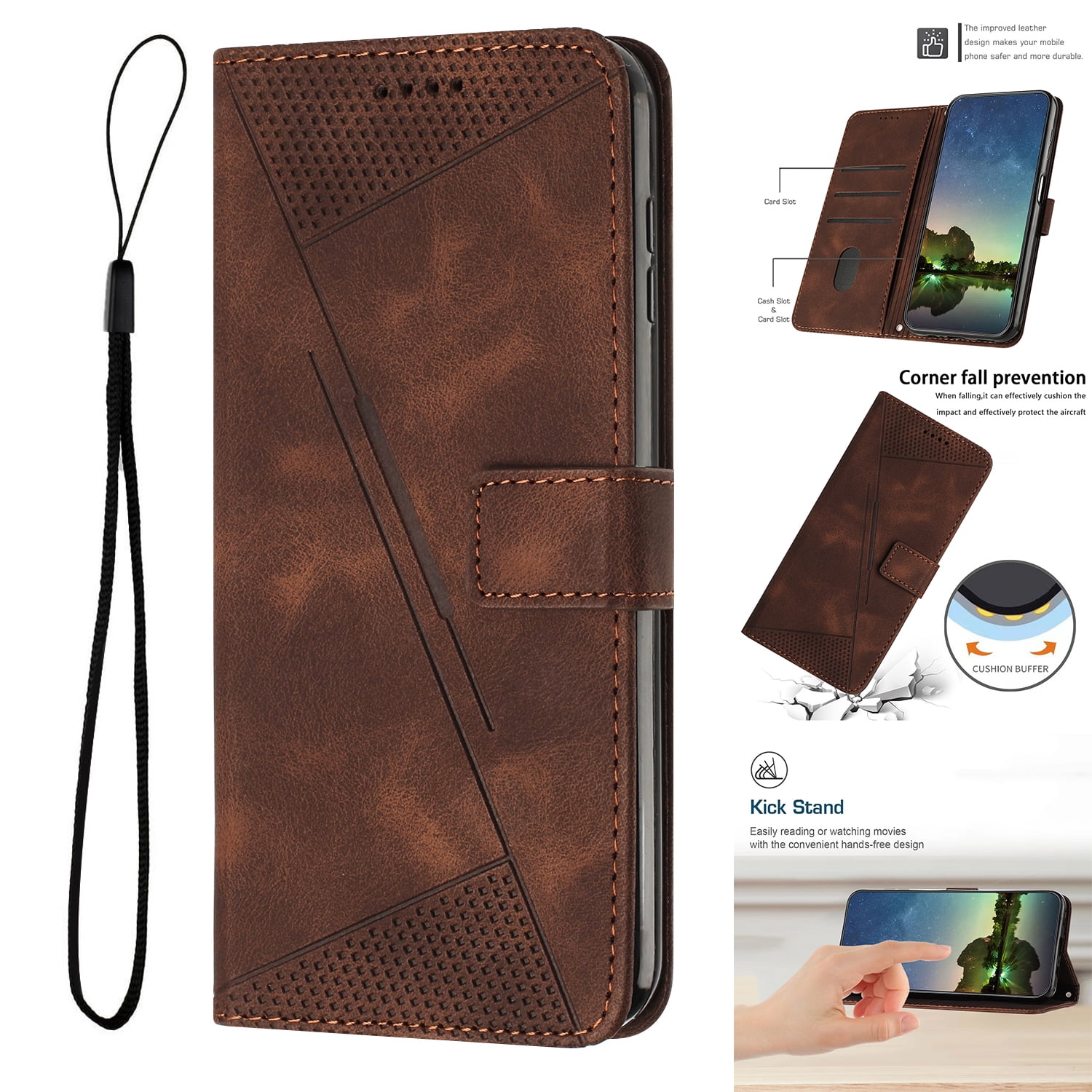 Compatible with Motorola Moto G Stylus 5G 2024 Card Slot Wallet Flip ...
