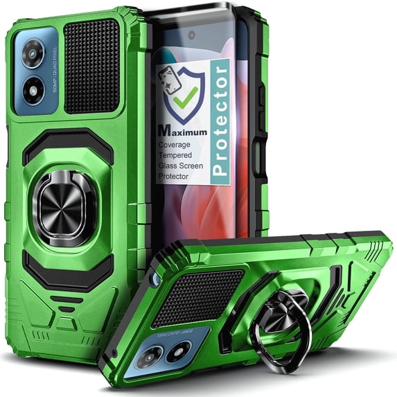 Compatible for Motorola Moto g PLAY (2024) Phone Case with Tempered ...