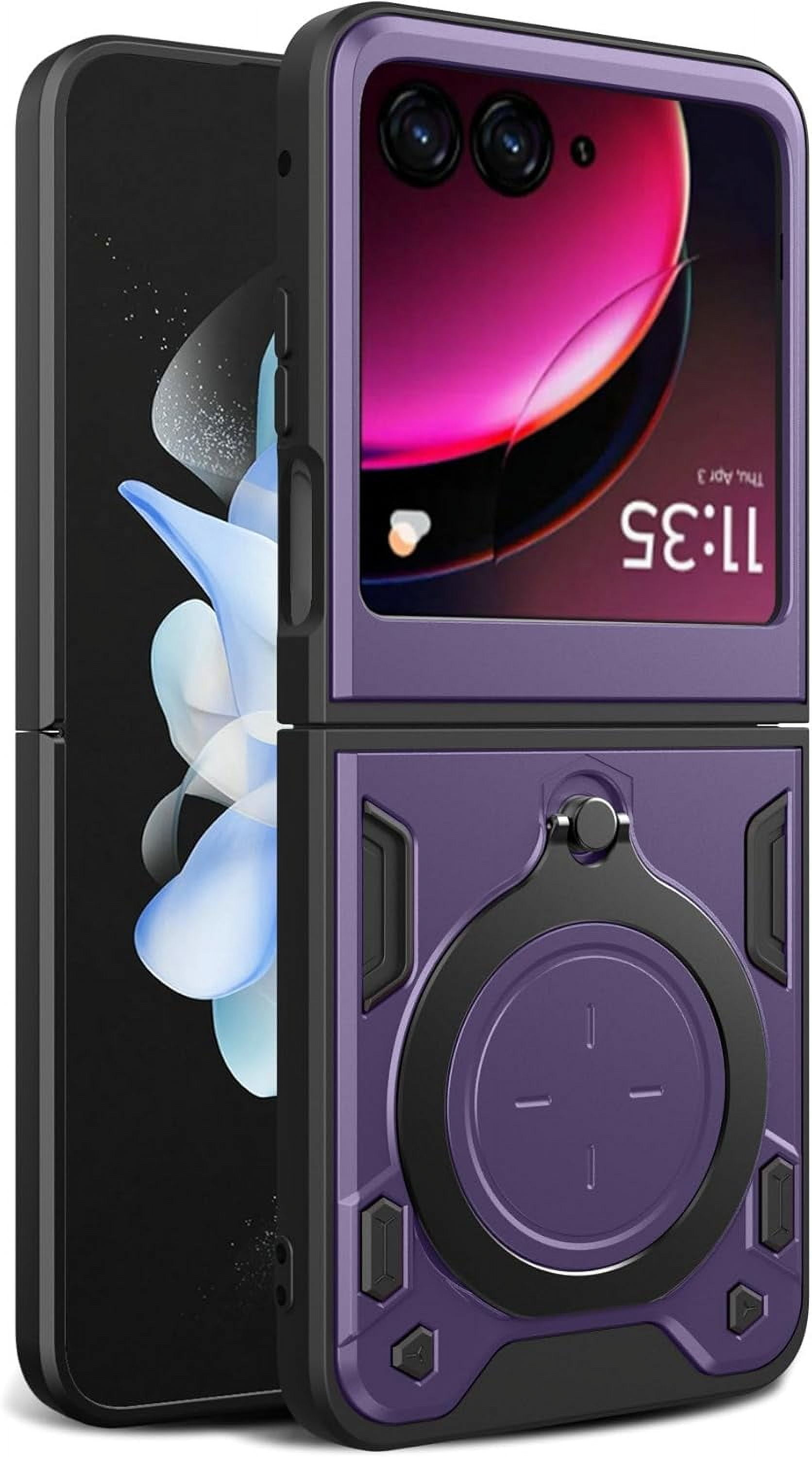 Compatible with Motorola Razr+ 2023 Case,with Slide Camera Lens Cover ...