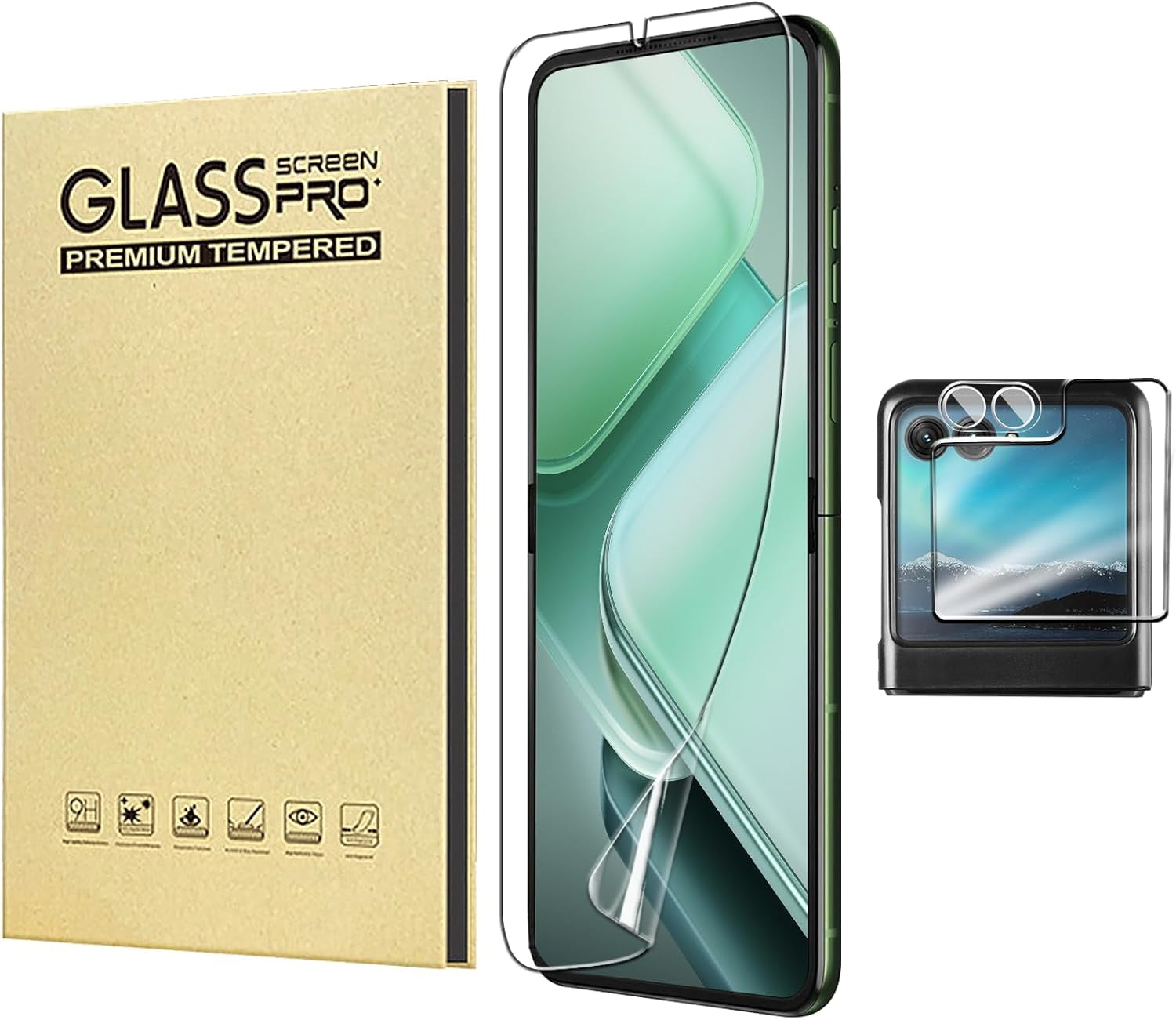 Compatible for Motorola Razr 2024/ Razr 2025（Combination 3-piece set ...