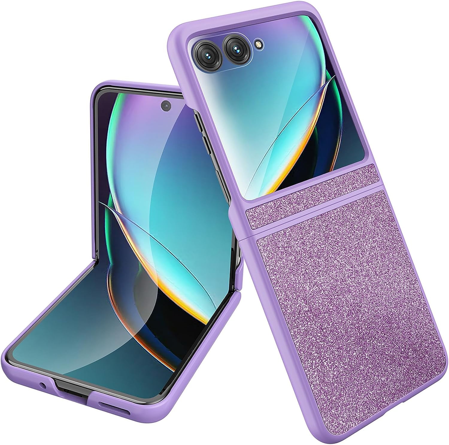 Compatible Motorola Razr Plus Case 2023 Crystal,Bling Motorola Razr+ 2023 Case with Screen ...