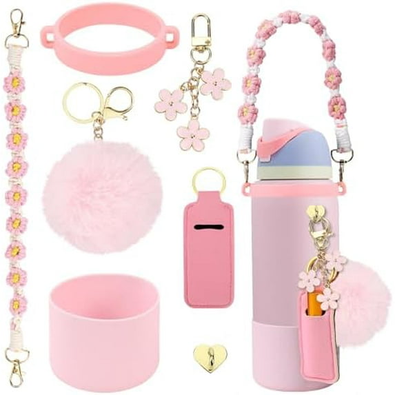 Compatible for Owala Accessories Bundle: Silicone Boot for 24oz & 32oz ...