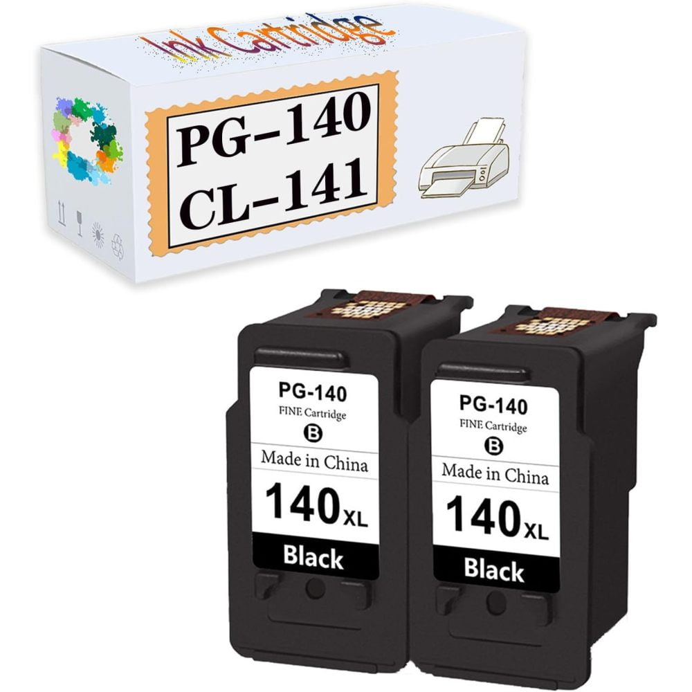 Compatible PG-140 CL-141 PG140 CL141 Ink Cartridges Replacement for Canon MG2580 MG2400 MG2500 ...