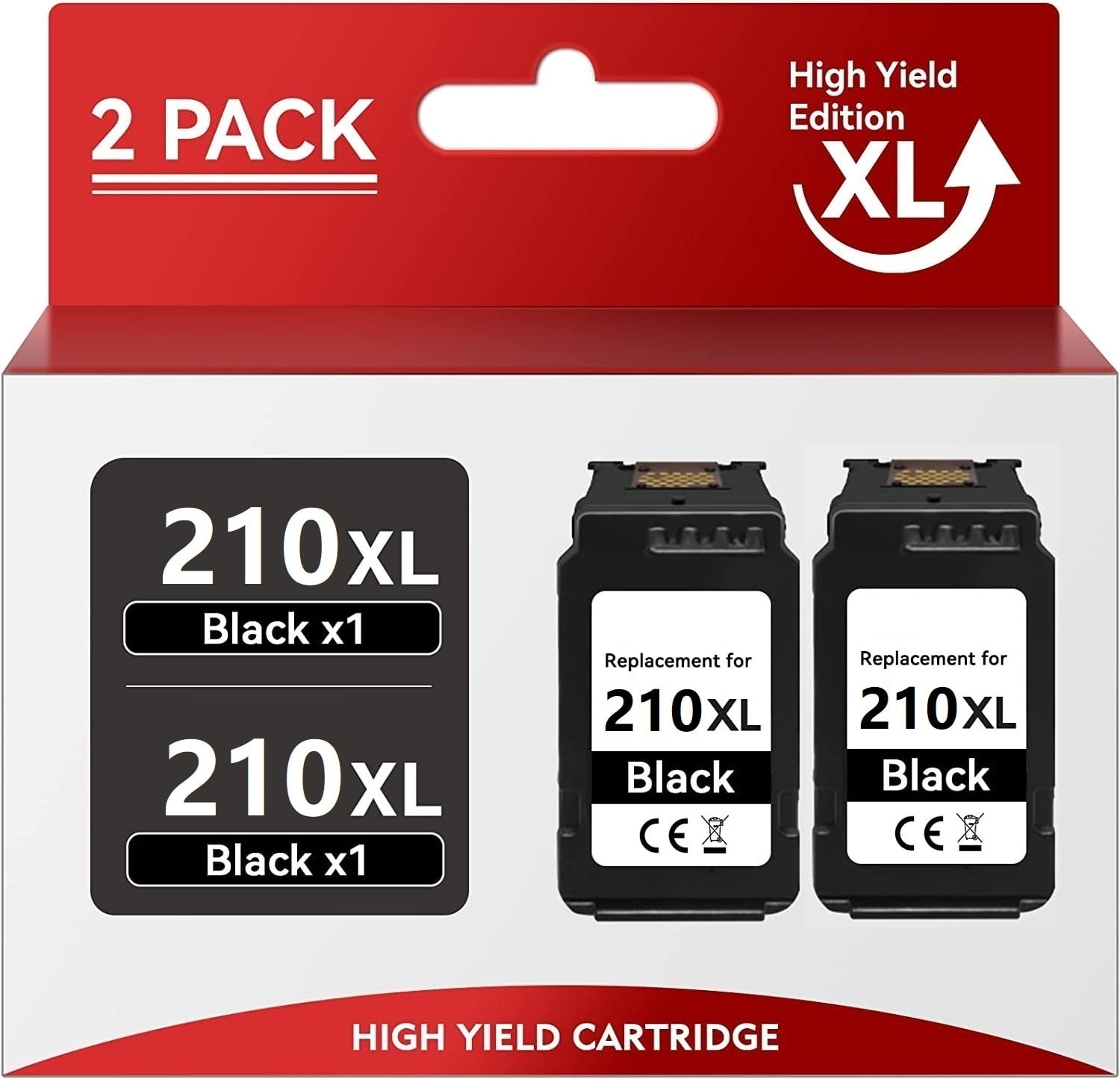 Compatible PG-210XL PG 210 XL High Yield Black Ink Cartridge ...