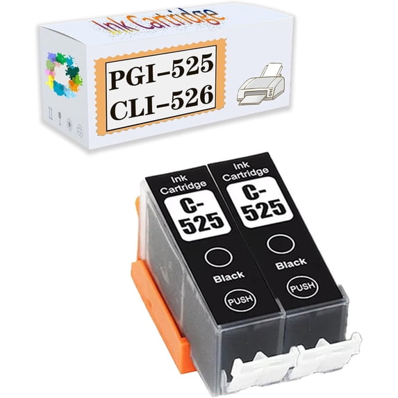 Compatible PGI-525 CLI-526 25ML Ink Cartridges Replacement for Canon ...
