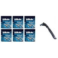 Compatible Razor Handle + Gillette Sensor Excel Refill Razor Blade ...