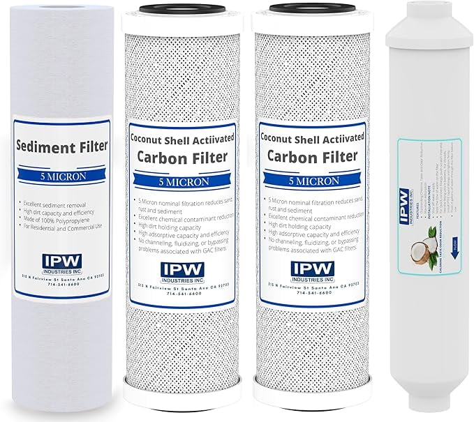 Compatible with Replacement Filter Kit for Watts RO-TFM-5SV RO System ...